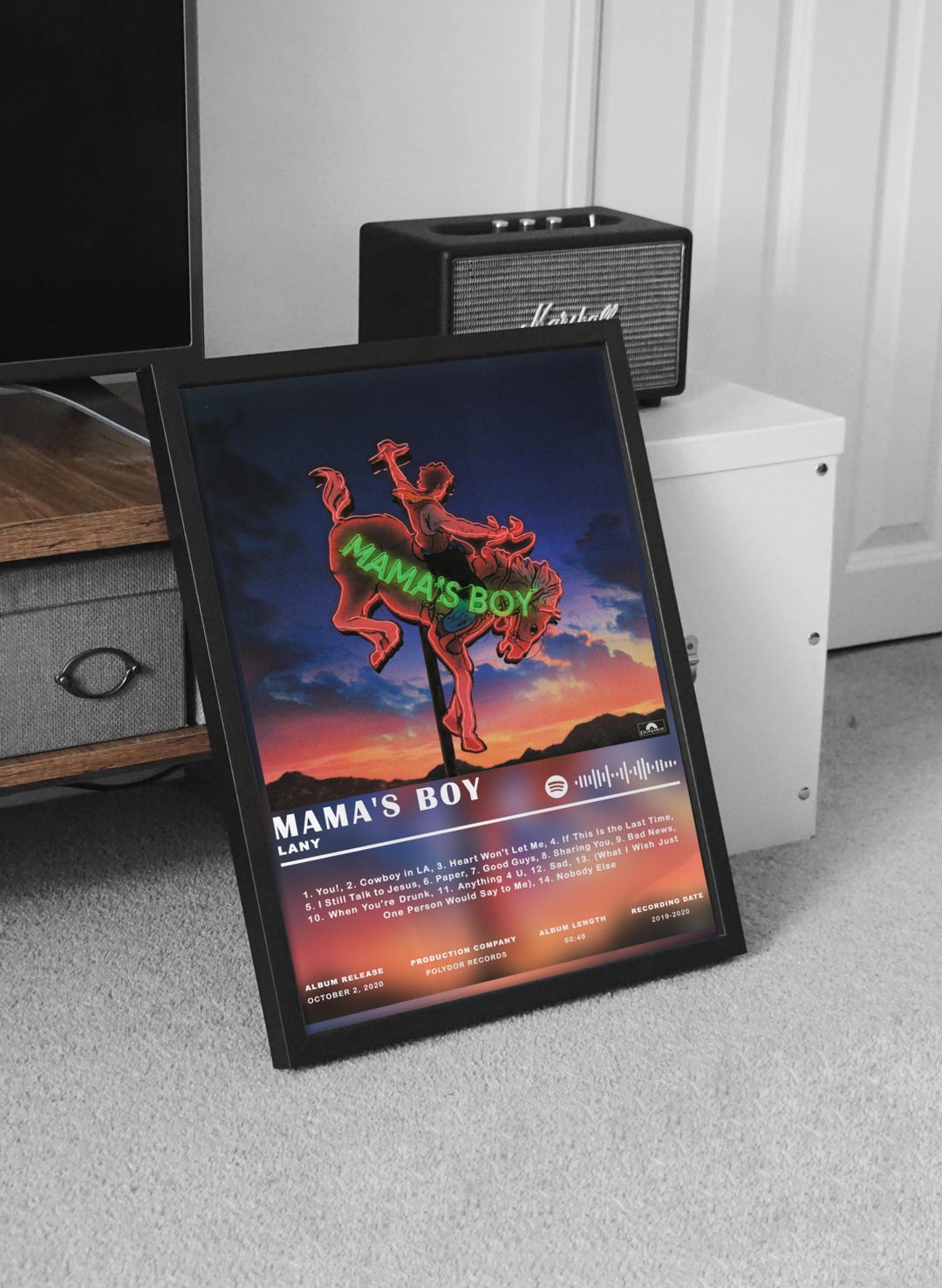 LANY Poster, LANY Mama's Boy Album Poster, LANY Album Poster, Lany Mama ...