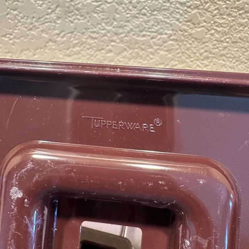 Vintage Tupperware Stackable Craft / Jewelry / Storage Container Brown ...