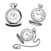 Pocket Watch Svg Bundle, Vintage Pocket Watch Clipart, Pocket Watch ...