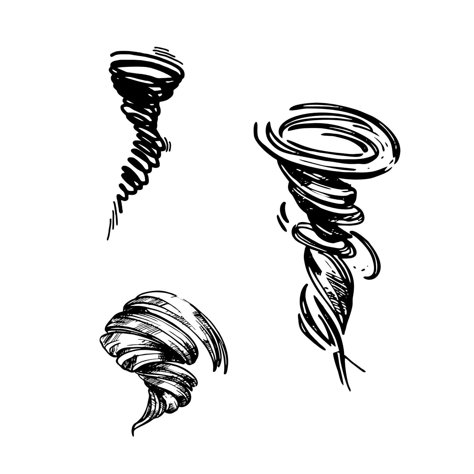 Tornado Svg Bundle, Tornado Clipart, Tornado Vector, Tornado Decal ...