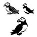 Puffin Svg Bundle, Atlantic Puffin Clipart, Puffling Water Bird Vector ...