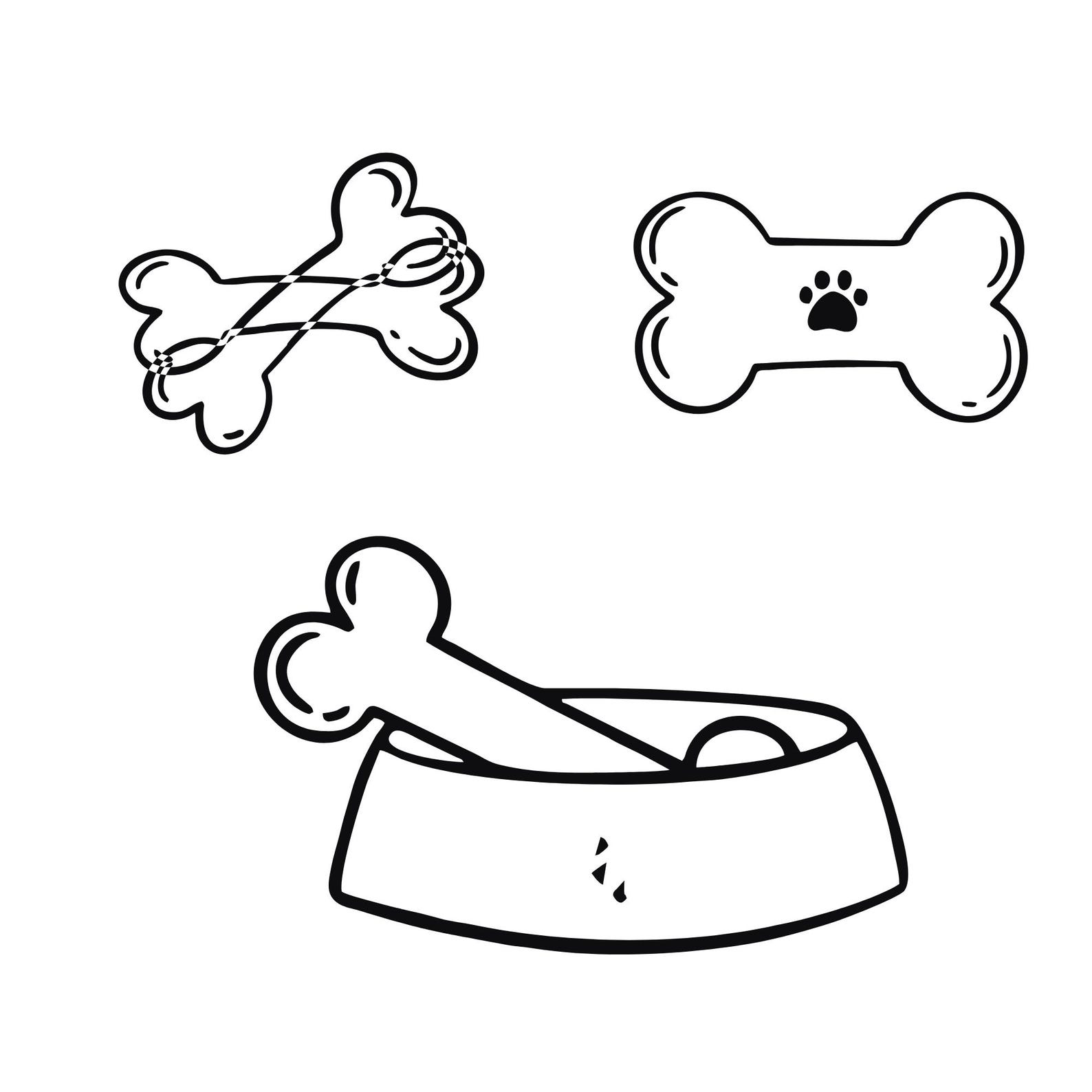 Dog Bone Svg Bundle, Dog Bone Clipart, Bone Vector, Dog Bone Decal, Dog ...