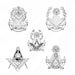 Masonic Symbol Svg Bundle, Mason Clipart for Cricut, Masonic Symbol ...