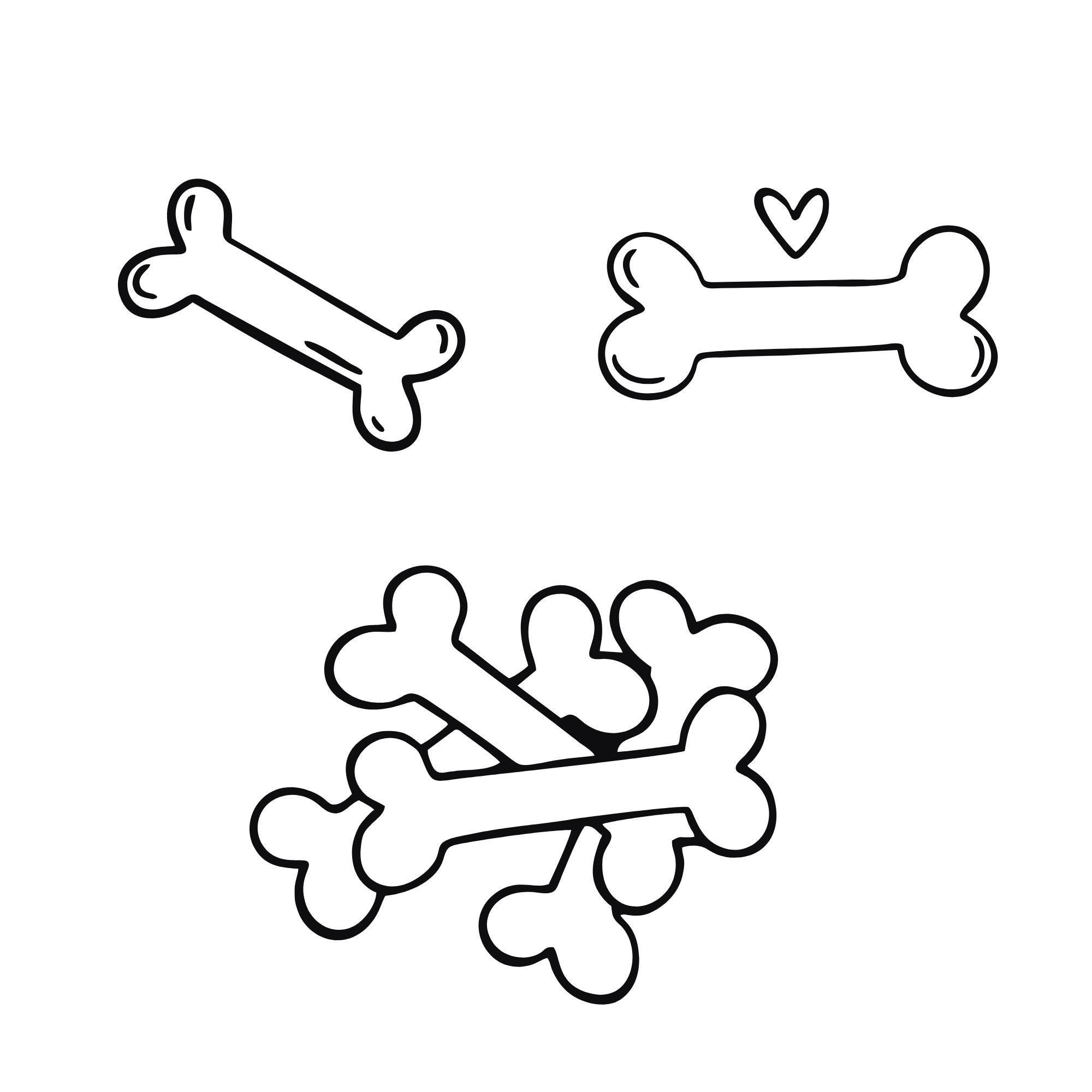 Dog Bone Svg Bundle, Dog Bone Clipart, Bone Vector, Dog Bone Decal, Dog ...