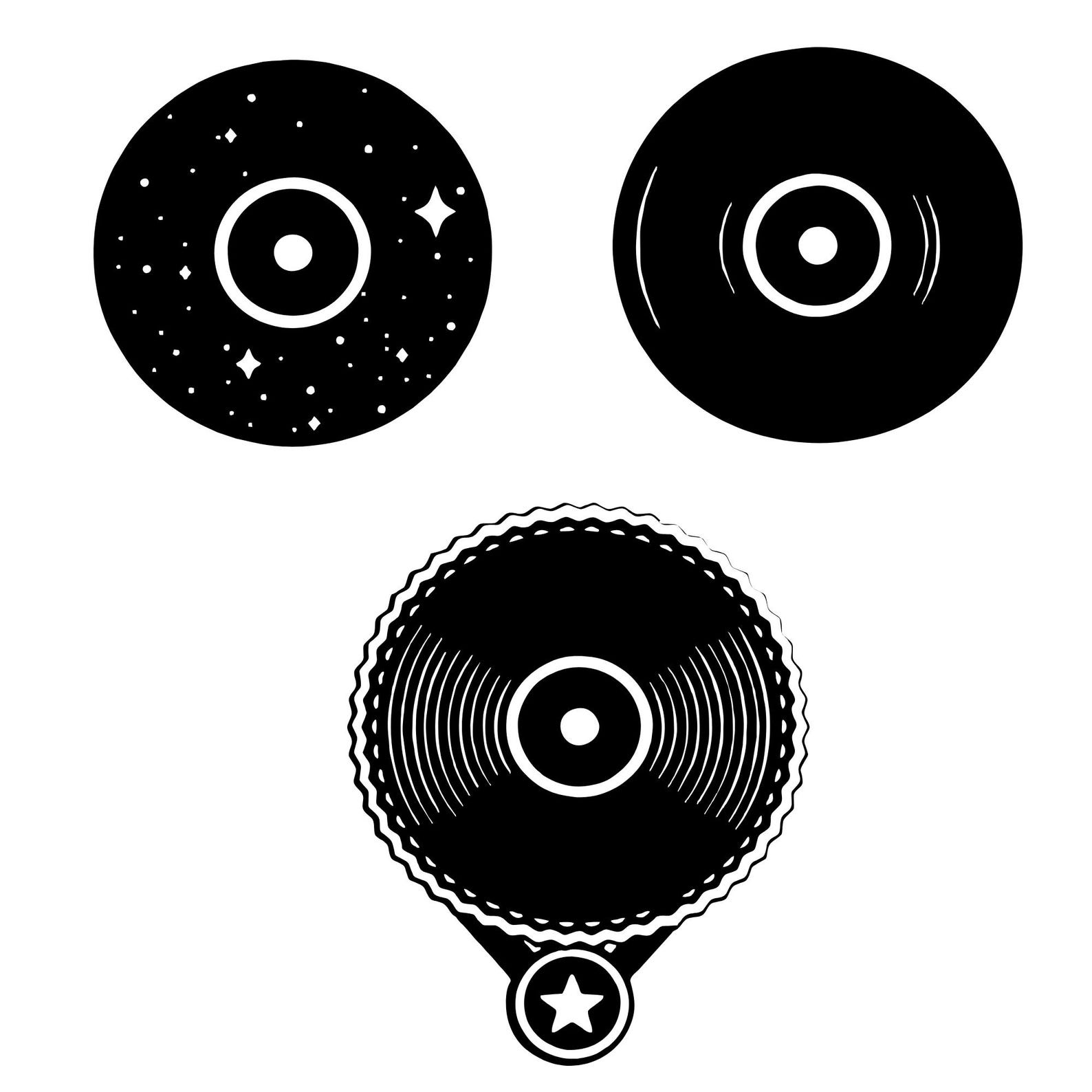 Vinyl Record Svg Bundle, Vinyl Disc Clipart, Vinyl Record Vector ...