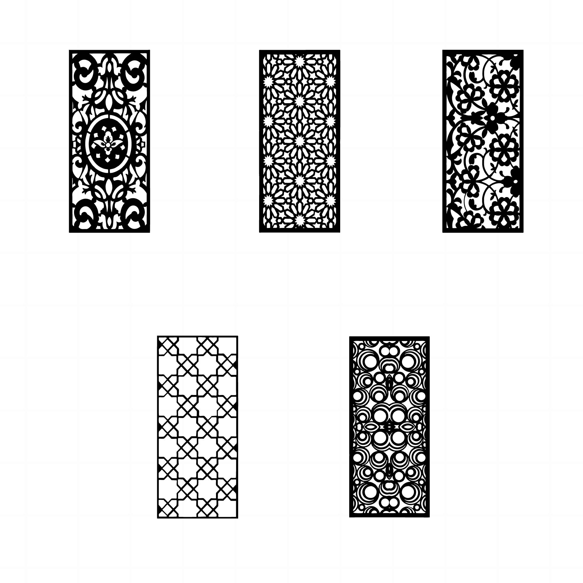Decorative Panel Svg Bundle, Decorative Panel Clipart for Cricut, Panel ...