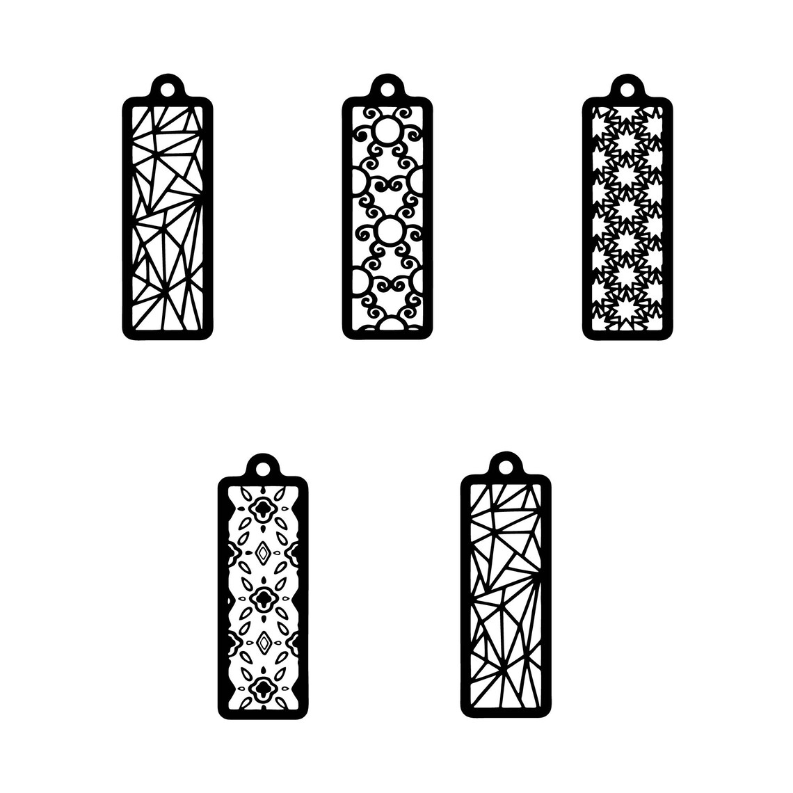 Bookmark Svg Bundle, Bookmark Clipart for Cricut, Bookmark Silhouette ...