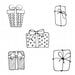 Gift Svg Bundle Clipart Cricut Present Silhouette Birthday Gift Vector ...