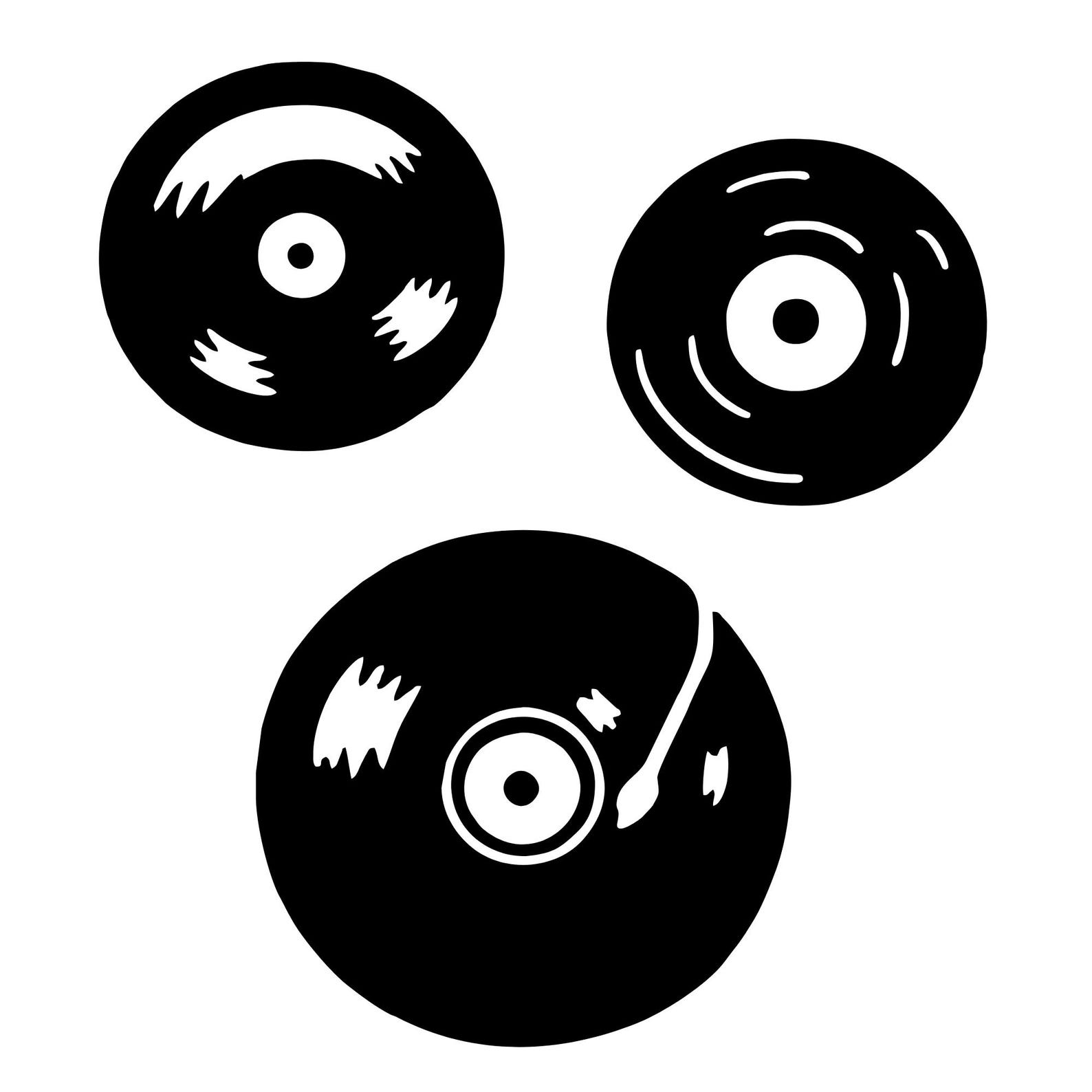 Vinyl Record Svg Bundle, Vinyl Disc Clipart, Vinyl Record Vector ...