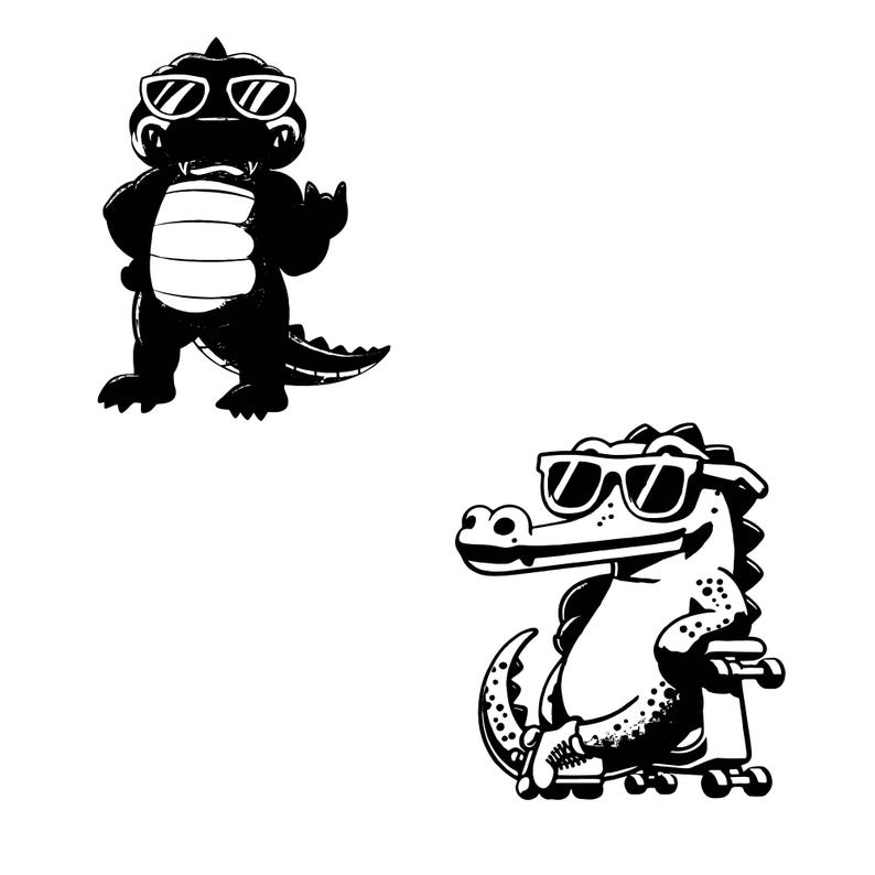 Alligator Svg Bundle, Alligator Clipart for Cricut, Alligator ...