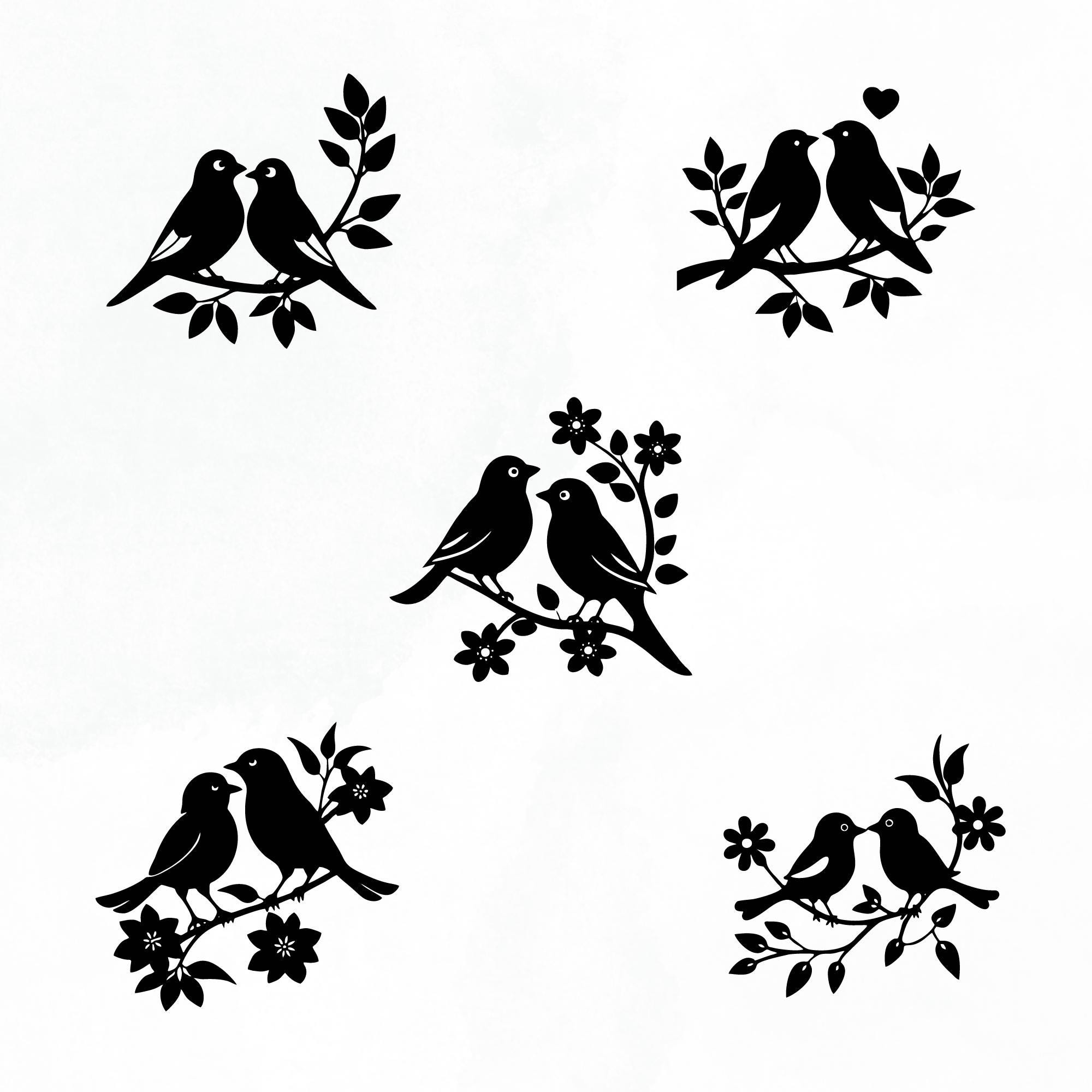 Bird Svg Bundle, Flying Bird Clipart for Cricut, Bird Silhouette, Bird ...