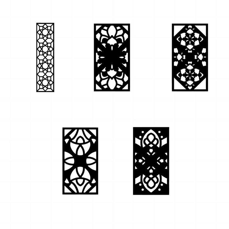 Decorative Panel Svg Bundle, Decorative Panel Clipart for Cricut, Panel ...