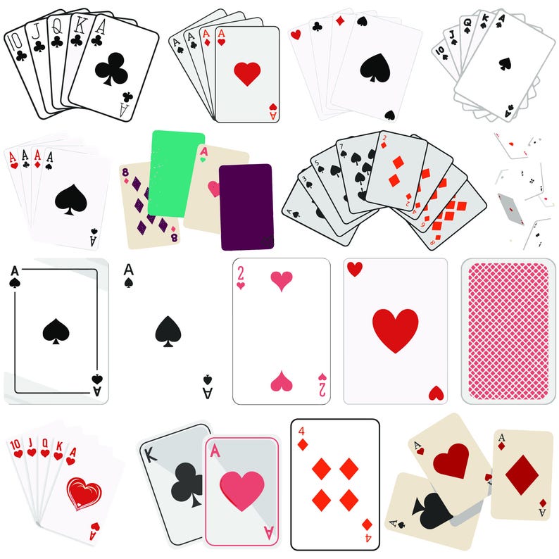Playing Cards Svg, Royal Flush Clip Art, Cards Clip Art, Poker Cards ...