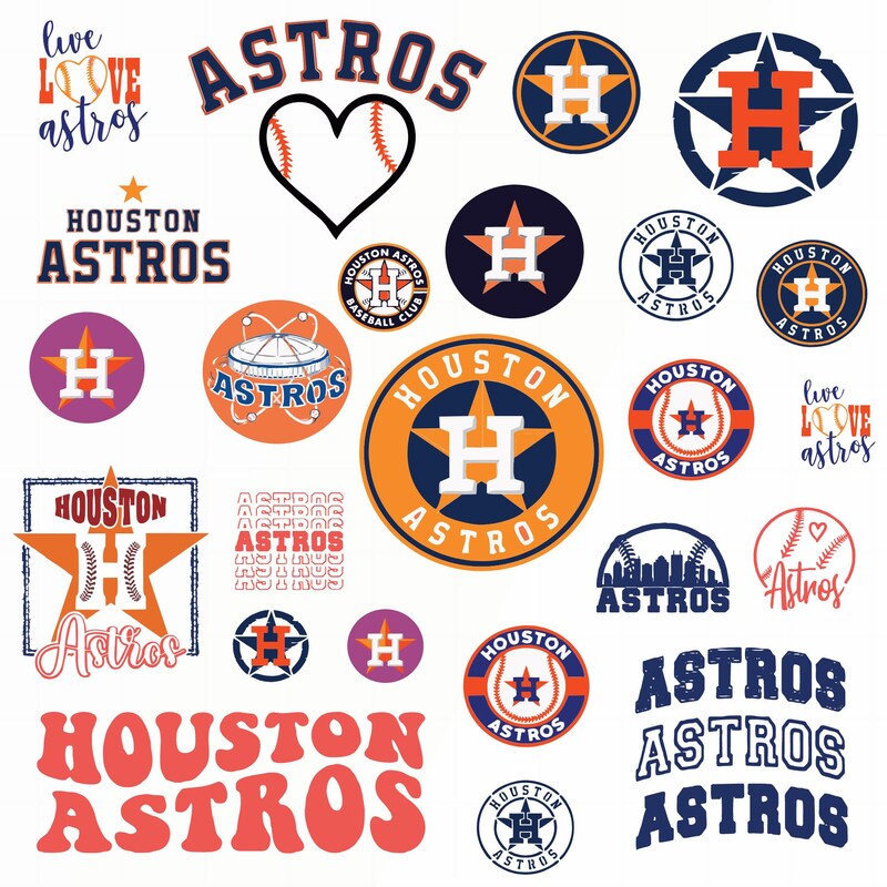 Astros Svg - Etsy