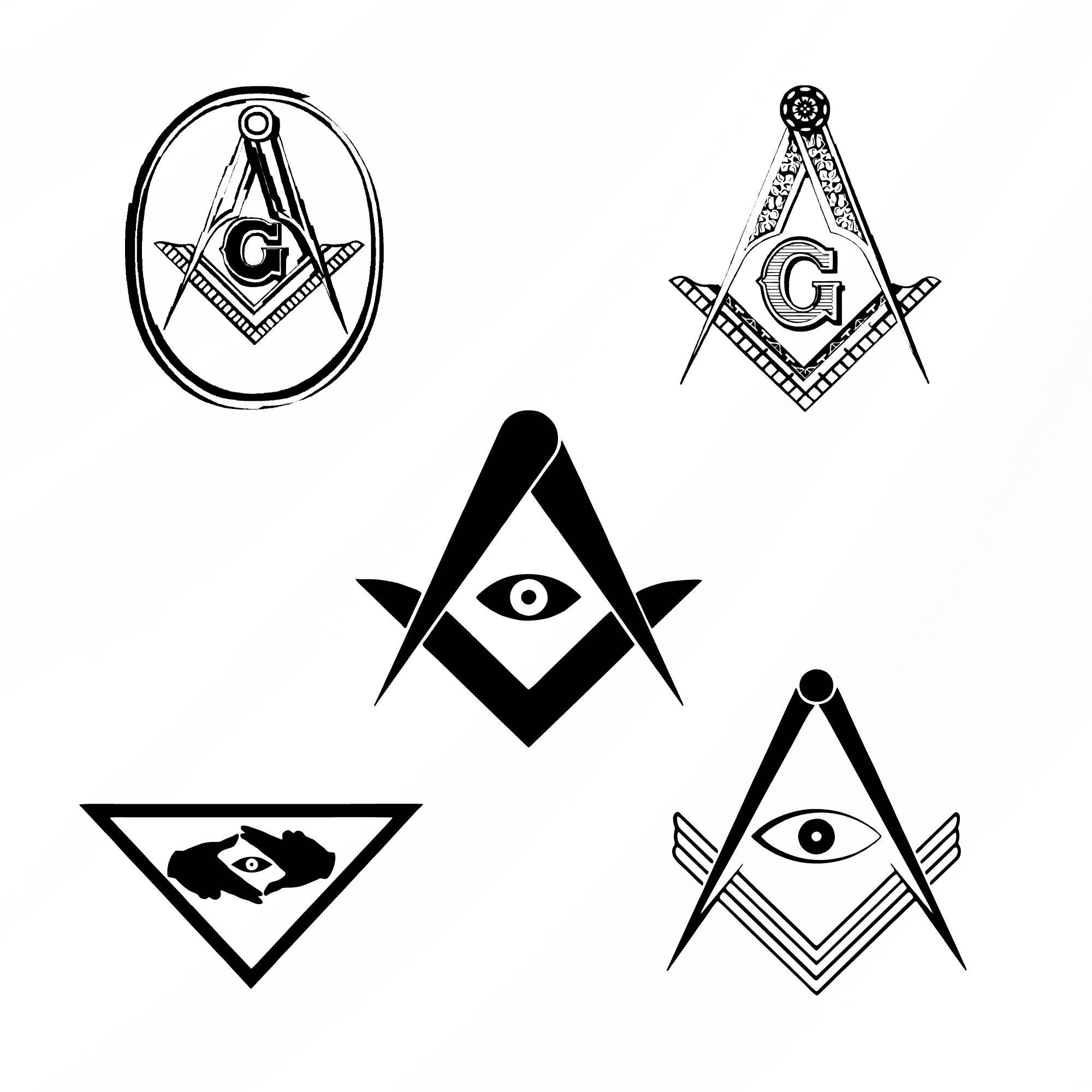Masonic Symbol Svg Bundle, Mason Clipart for Cricut, Masonic Symbol ...