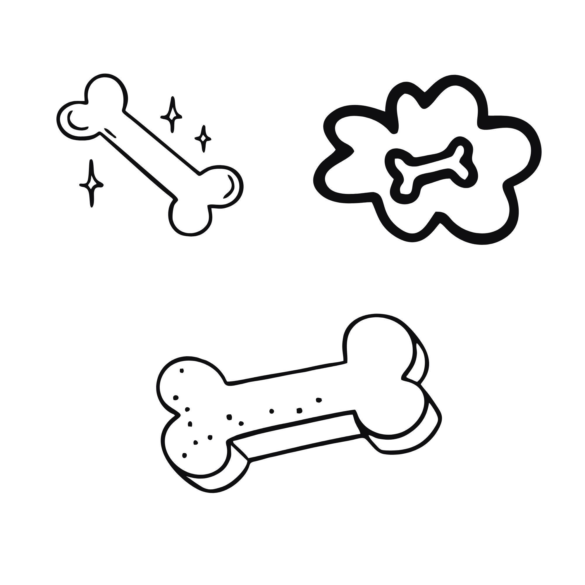 Dog Bone Svg Bundle, Dog Bone Clipart, Bone Vector, Dog Bone Decal, Dog ...
