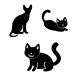 Cat Svg Bundle, Cat Clipart, Cat Head Vector, Kitty Decal, Kitten Cut ...