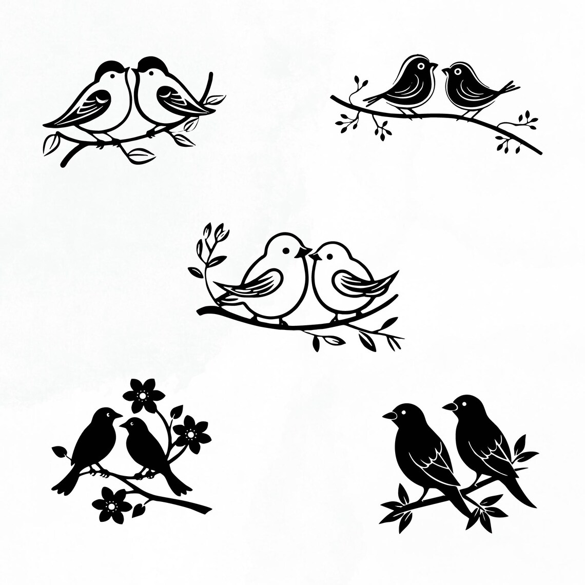 Bird Svg Bundle, Flying Bird Clipart for Cricut, Bird Silhouette, Bird ...
