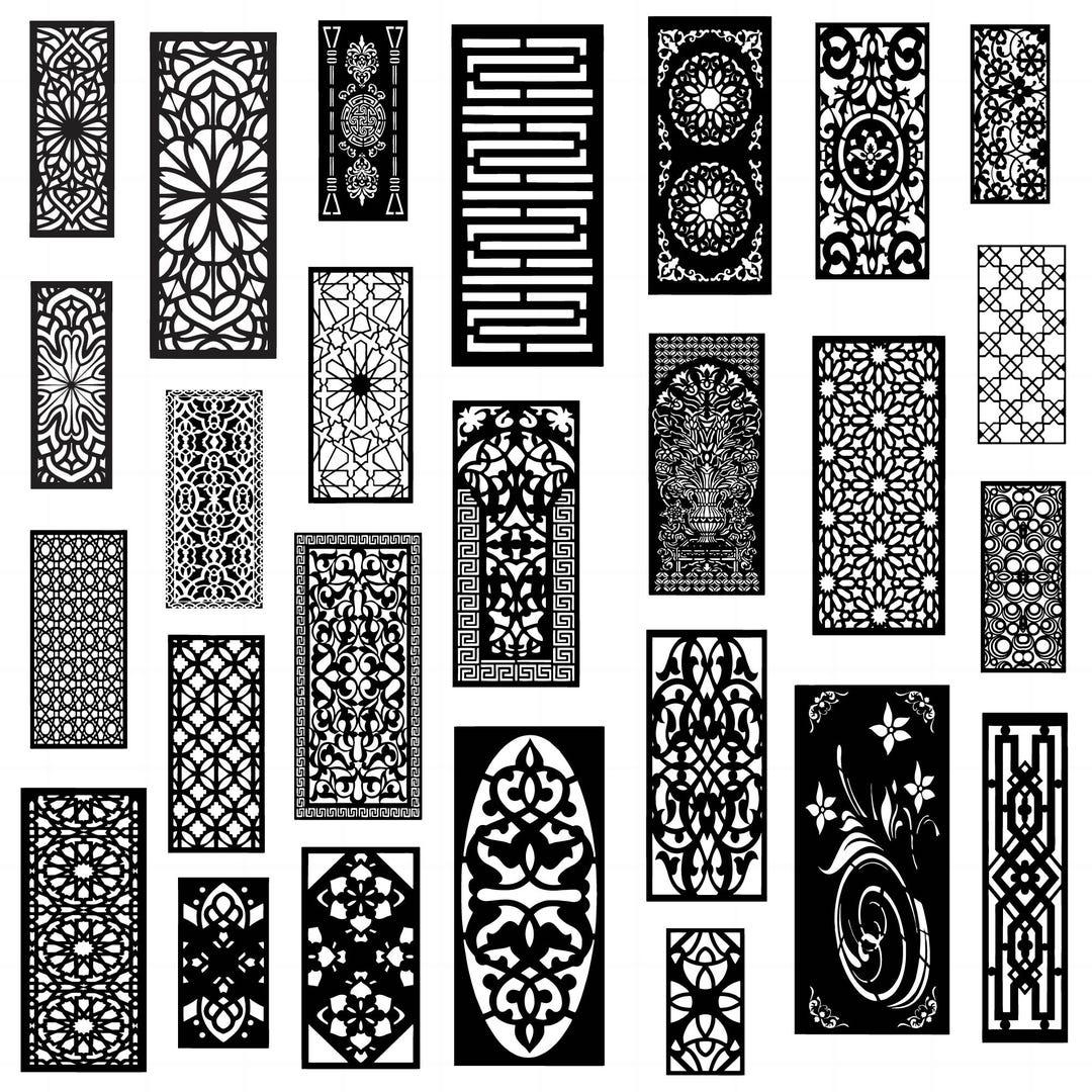 Decorative Panel Svg Bundle, Decorative Panel Clipart for Cricut, Panel ...
