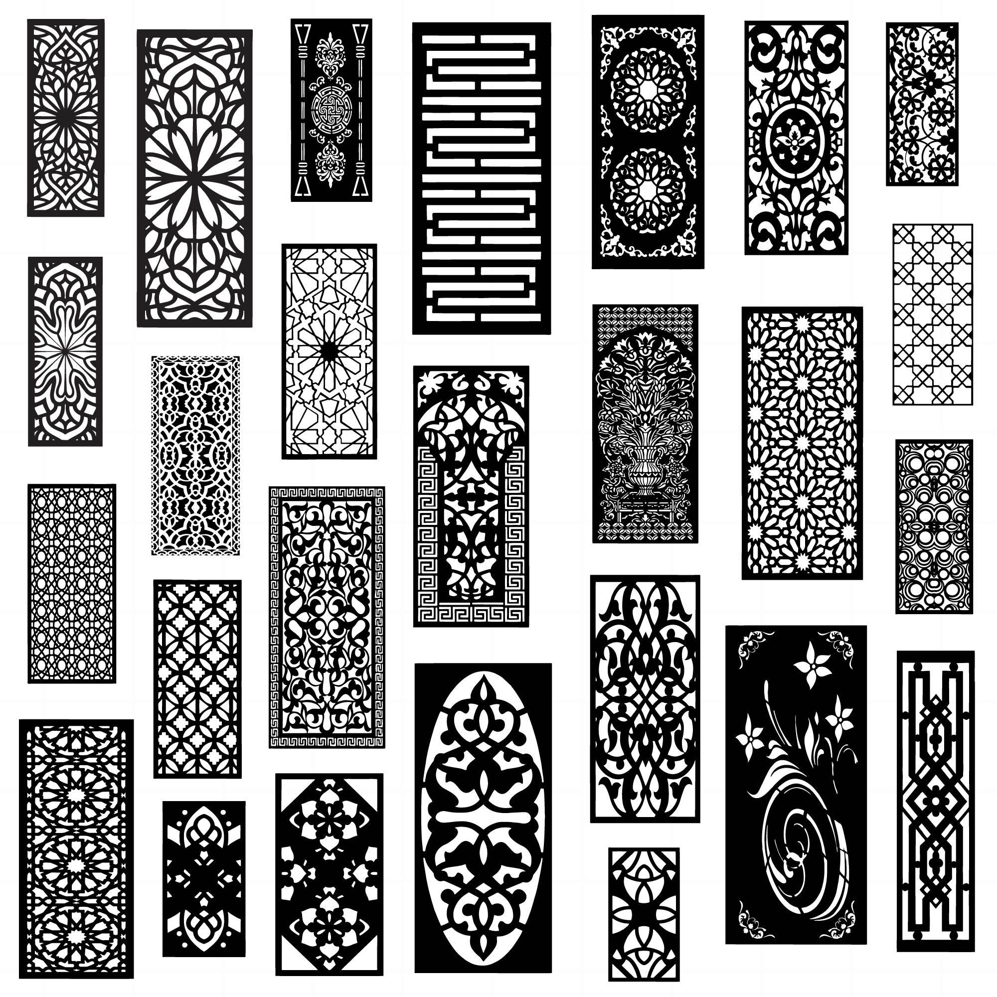 Decorative Panel Svg Bundle, Decorative Panel Clipart for Cricut, Panel ...