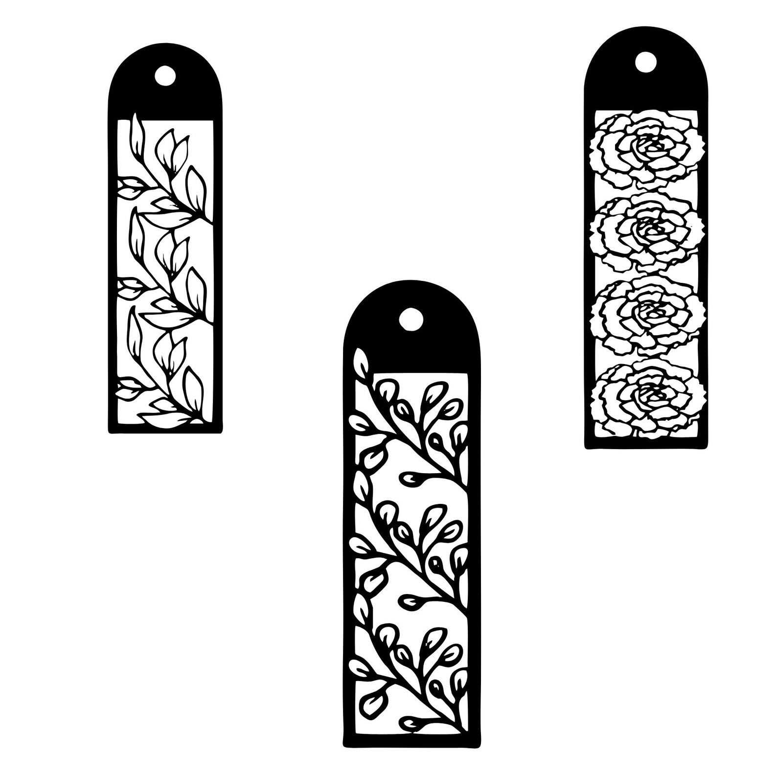 Bookmark Svg Bundle, Bookmark Clipart for Cricut, Bookmark Silhouette ...