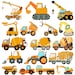 Construction Vehicle SVG Bundle. Construction Clipart, Trucks Svg Files ...