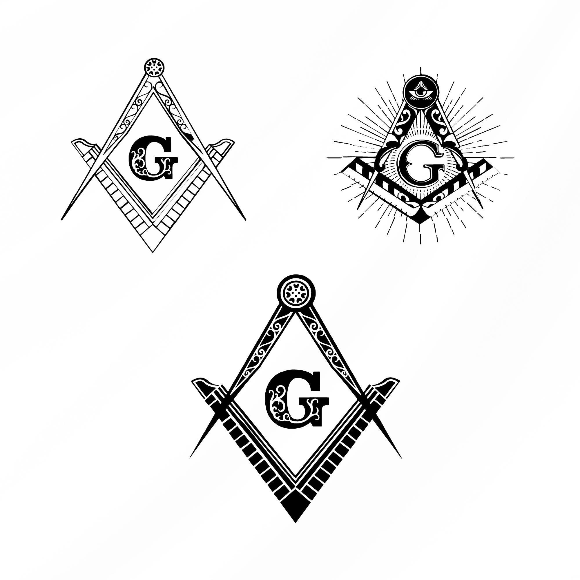Masonic Symbol Svg Bundle, Mason Clipart for Cricut, Masonic Symbol ...
