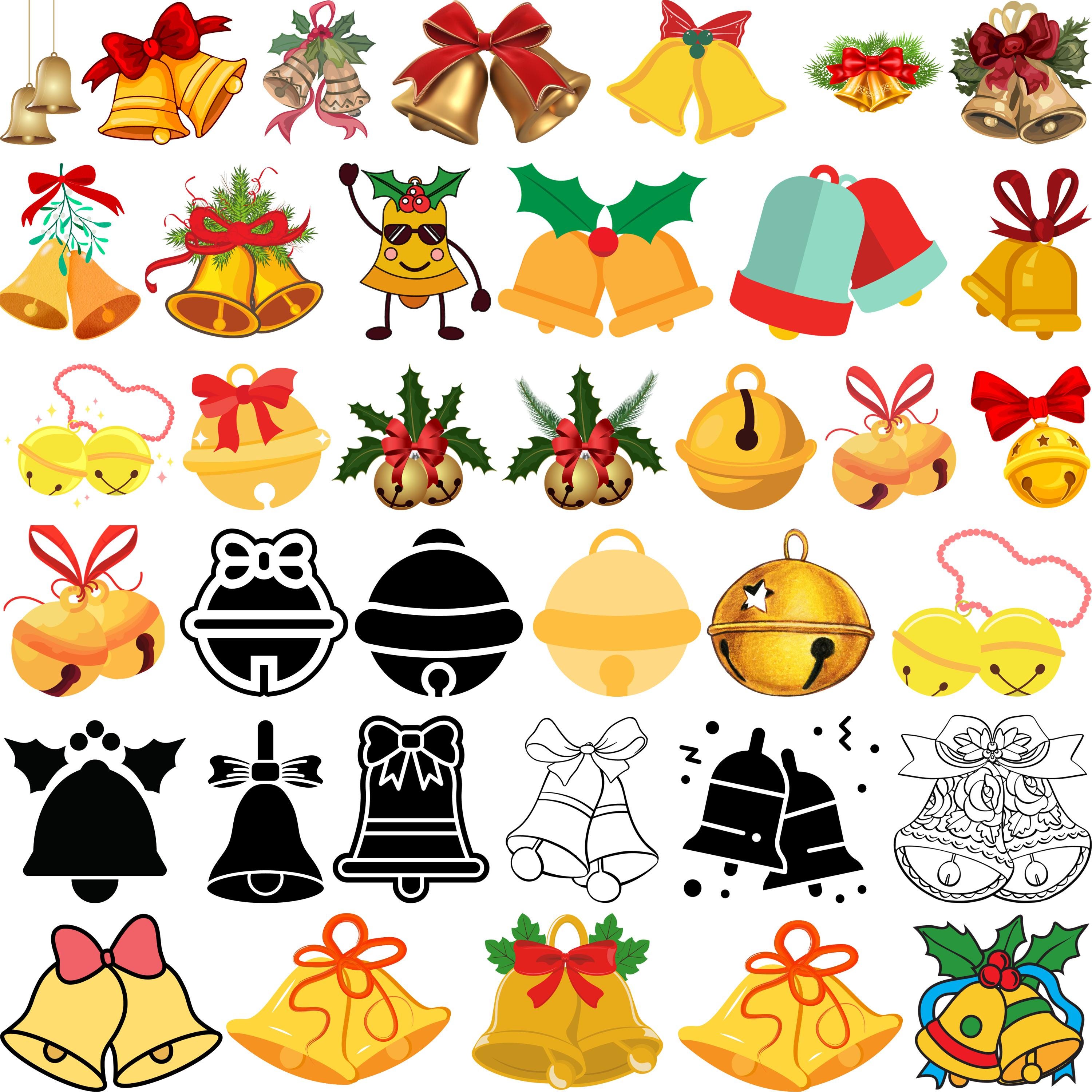 Jingle Bells Svg, Christmas Bell Svg, Bell Svg, Jingle Bells Silhouette ...