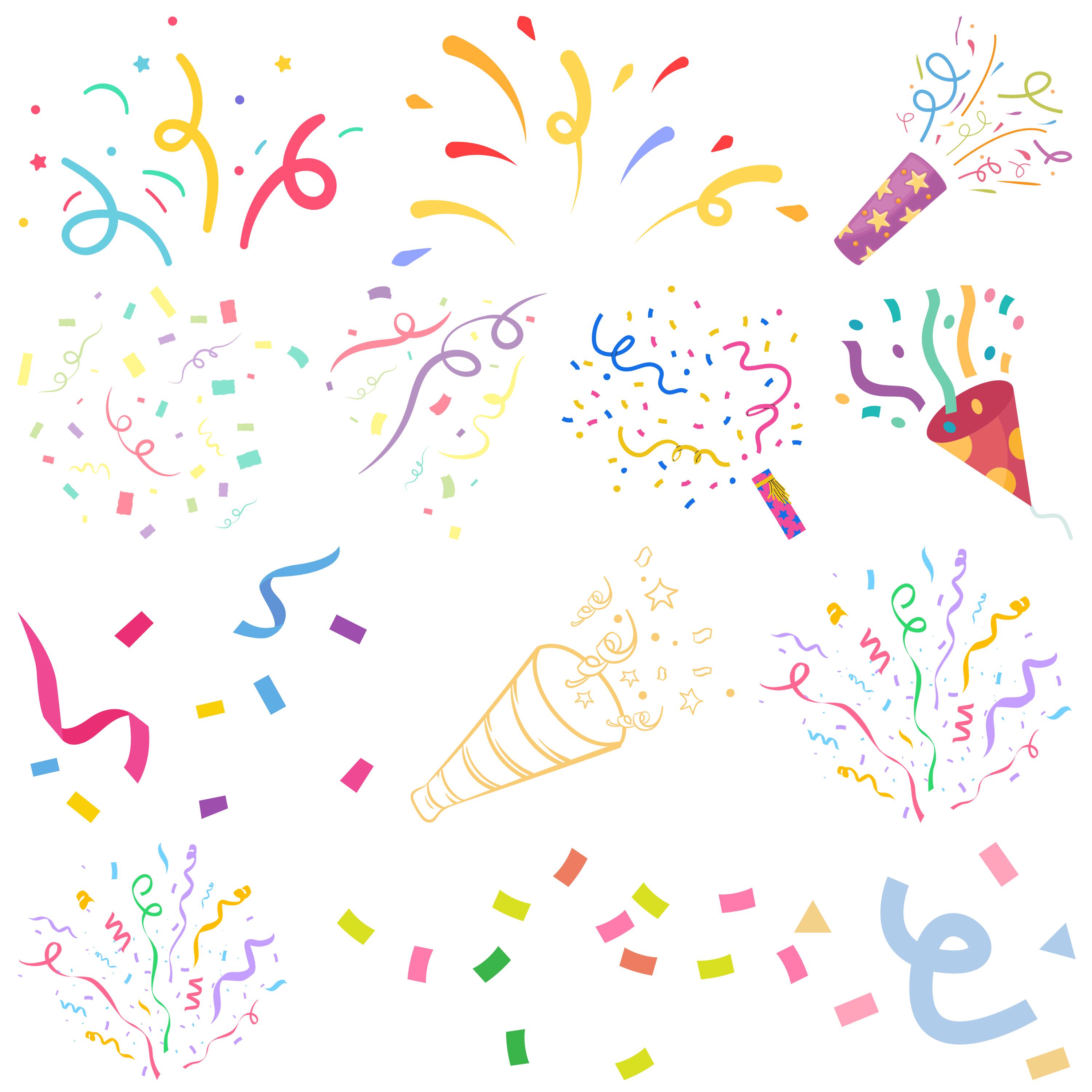 Confetti Svg Bundle, Confetti Clipart, Birthday Svg, Party Svg ...