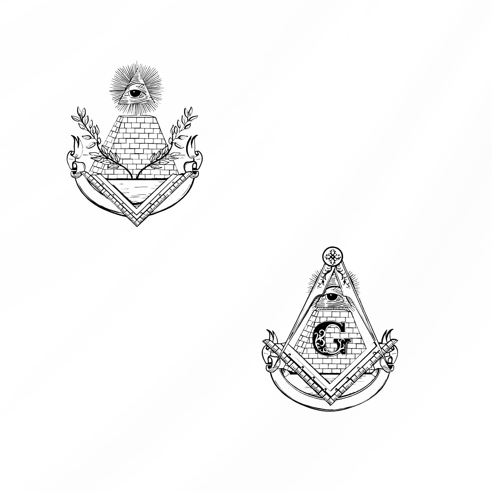 Masonic Symbol Svg Bundle, Mason Clipart for Cricut, Masonic Symbol ...