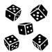 Dice Svg Bundle Clipart Cricut Casino Silhouette Two Dice Vector Luddo ...