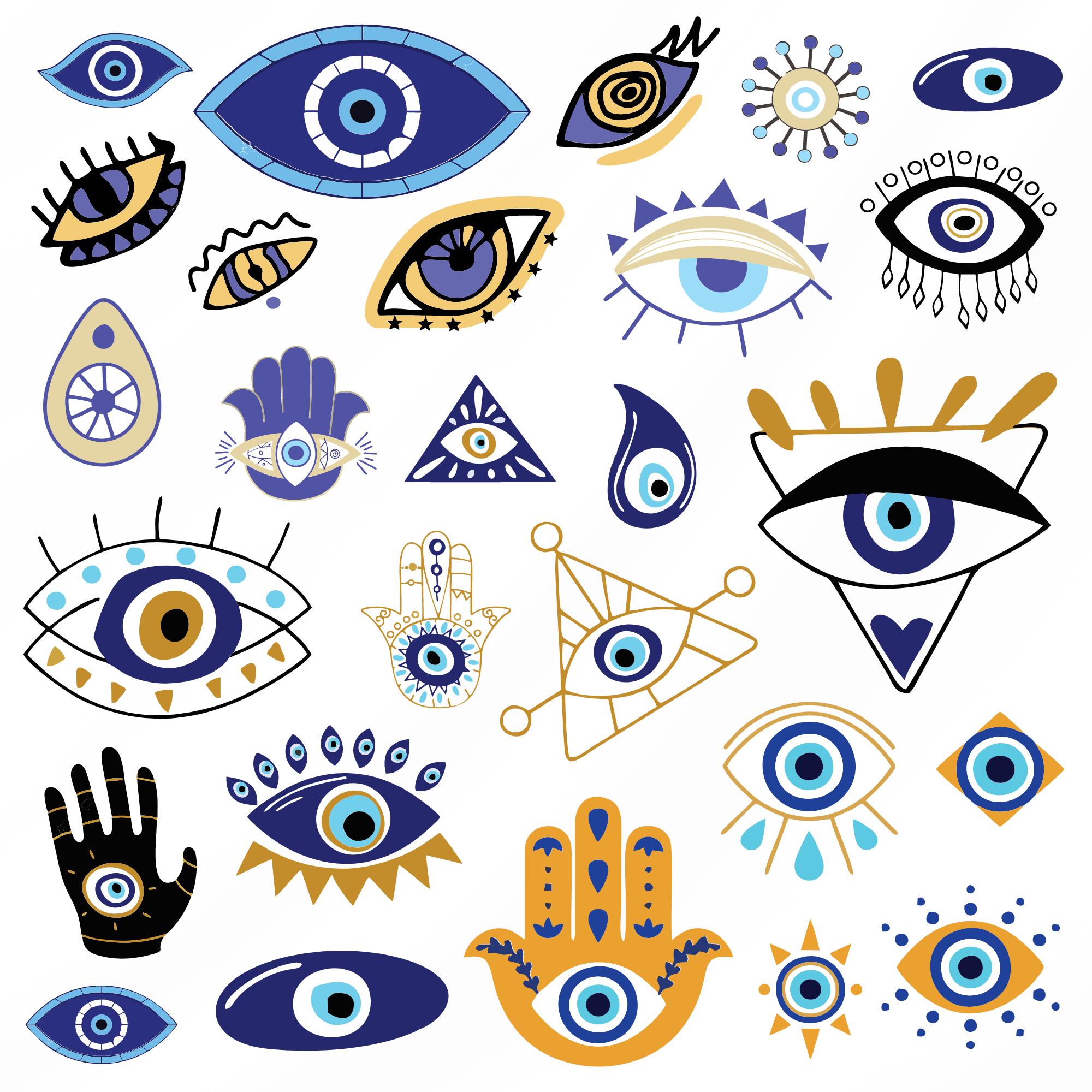 Evil Eye Svg Bundle, Evil Eye Clipart for Cricut, Turkish Eye ...