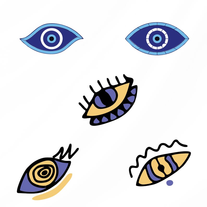 Evil Eye Svg Bundle, Evil Eye Clipart for Cricut, Turkish Eye ...