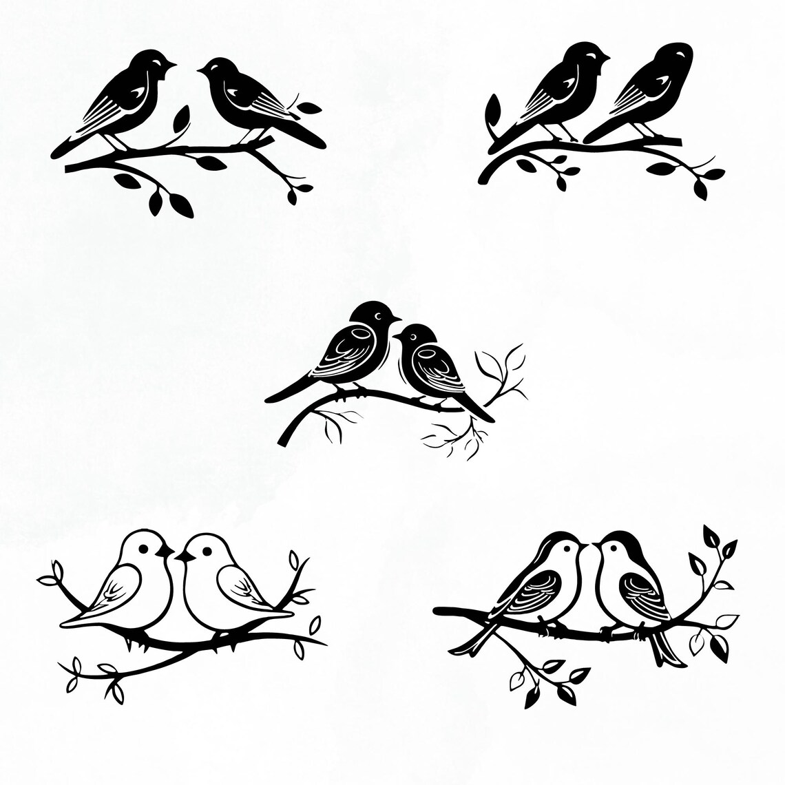 Bird Svg Bundle, Flying Bird Clipart for Cricut, Bird Silhouette, Bird ...
