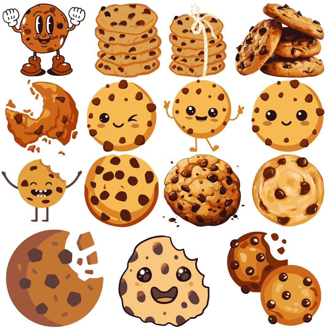 Chocolate Chip Cookie SVG, Cookie SVG, Cookie Cut File, Christmas ...