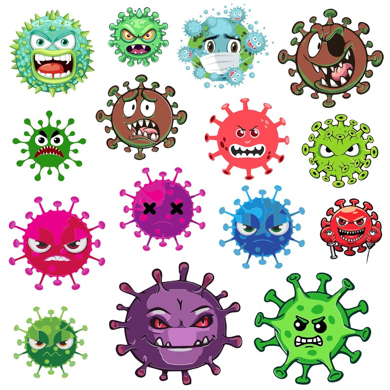 Virus Svg - Etsy