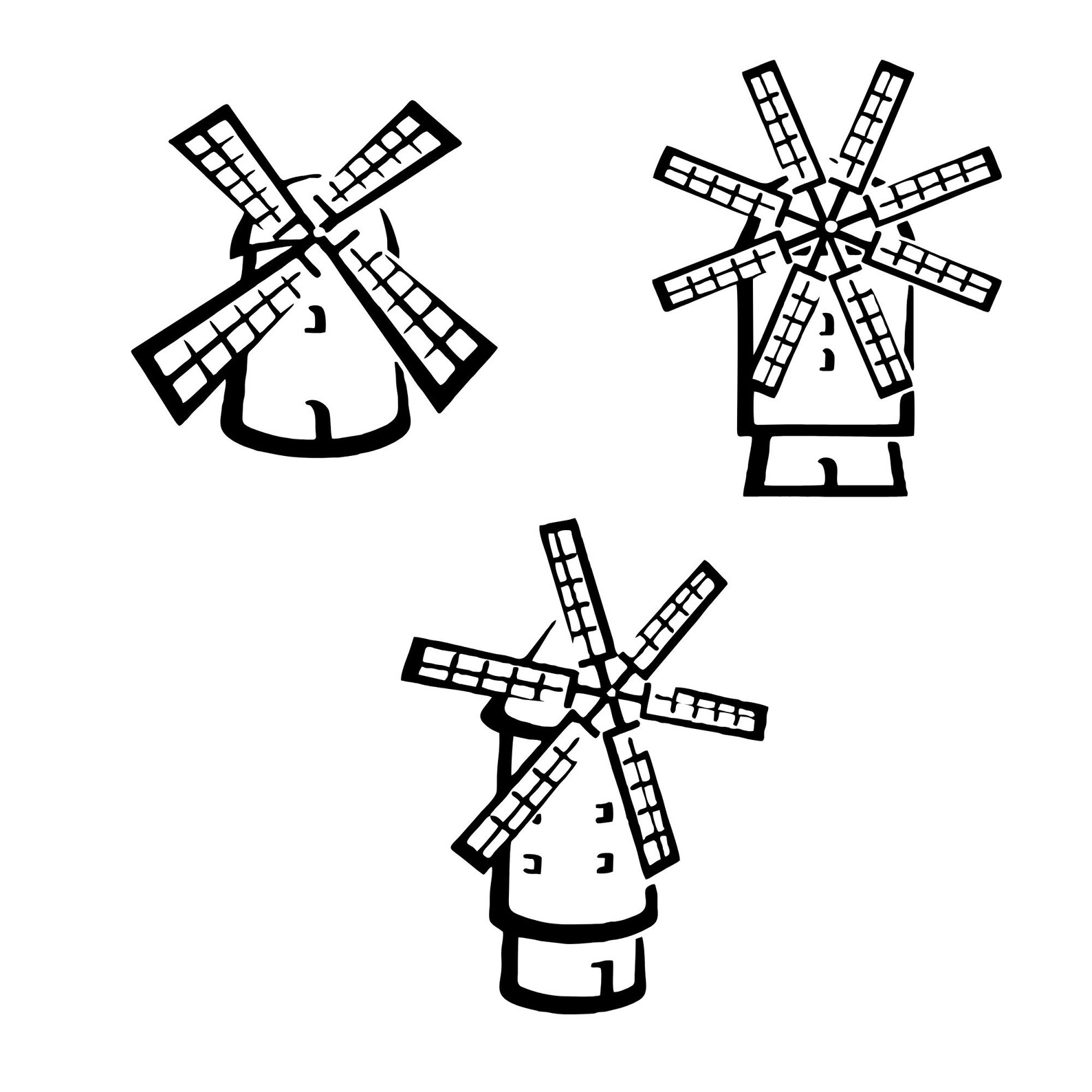 Windmill Svg Bundle, Windmill Clipart, Dutch Windmil Vector, Old ...