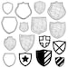Shield Svg Bundle, Shield Clipart, Badges Vector, Badge Decal, Shield ...