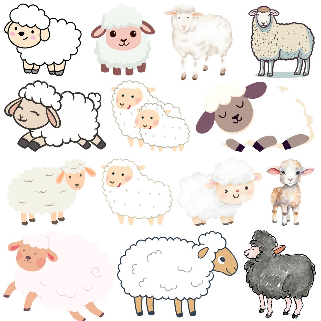 Sheep SVG Bundle, Sheep Vector, Sheep Cut Files, Sheep Head Svg, Sheep ...