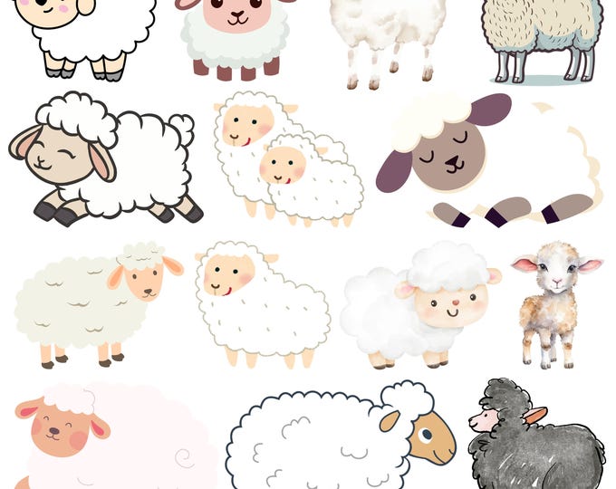 Schaf SVG| Schaf SVG Bundle| Tiere SVG| Schaf Silhouette | Schaf Vektor ...