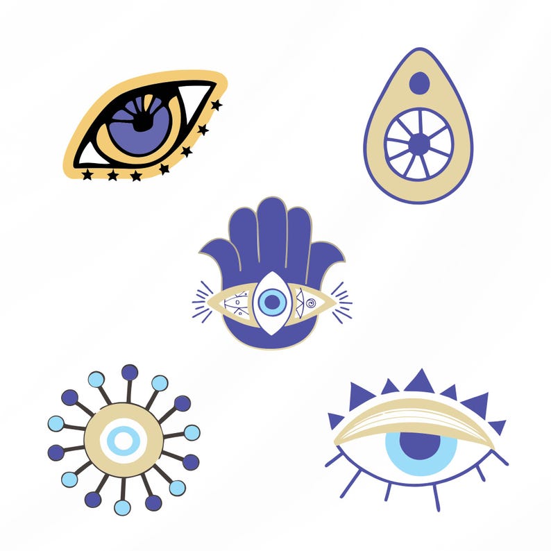Evil Eye Svg Bundle, Evil Eye Clipart for Cricut, Turkish Eye ...