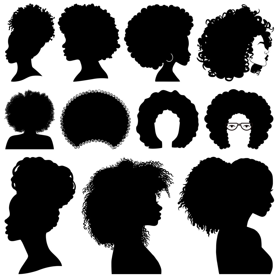 Afro Woman Svg Bundle, Afro Queen Svg, Afro Girl Svg, Afro Svg for ...