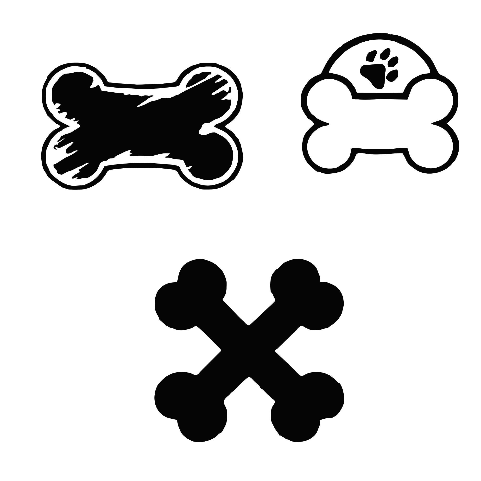Dog Bone Svg Bundle, Dog Bone Clipart, Bone Vector, Dog Bone Decal, Dog ...