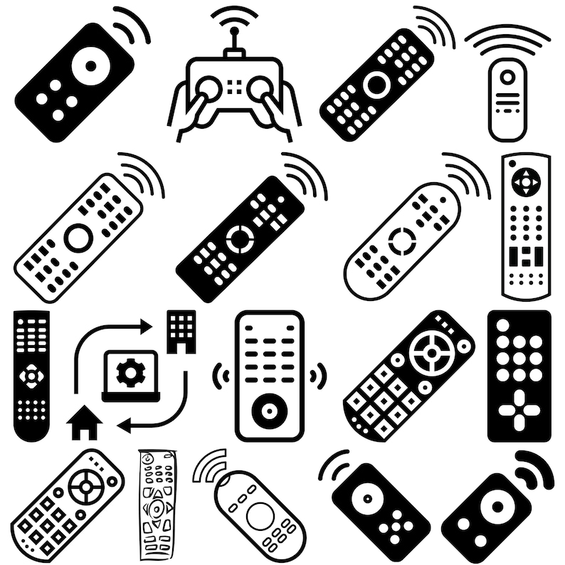 Remote Control SVG, Remote Control Clipart, Television Clipart, Remote ...
