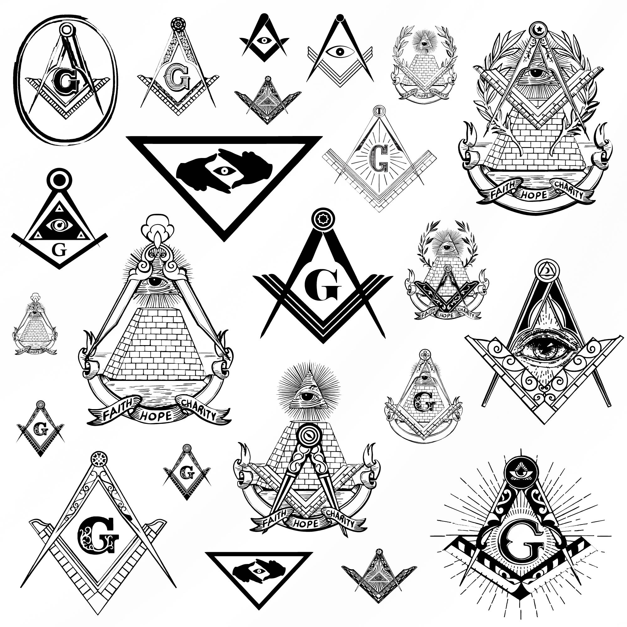 Masonic Symbol Svg Bundle, Mason Clipart for Cricut, Masonic Symbol ...