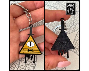 Bill Cipher Gravity Falls Popsicle Keychain - Etsy