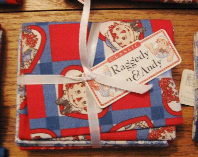 Raggedy Ann and Andy Fat Quarters Fabric - 27 Pieces of Fat Quarters ...