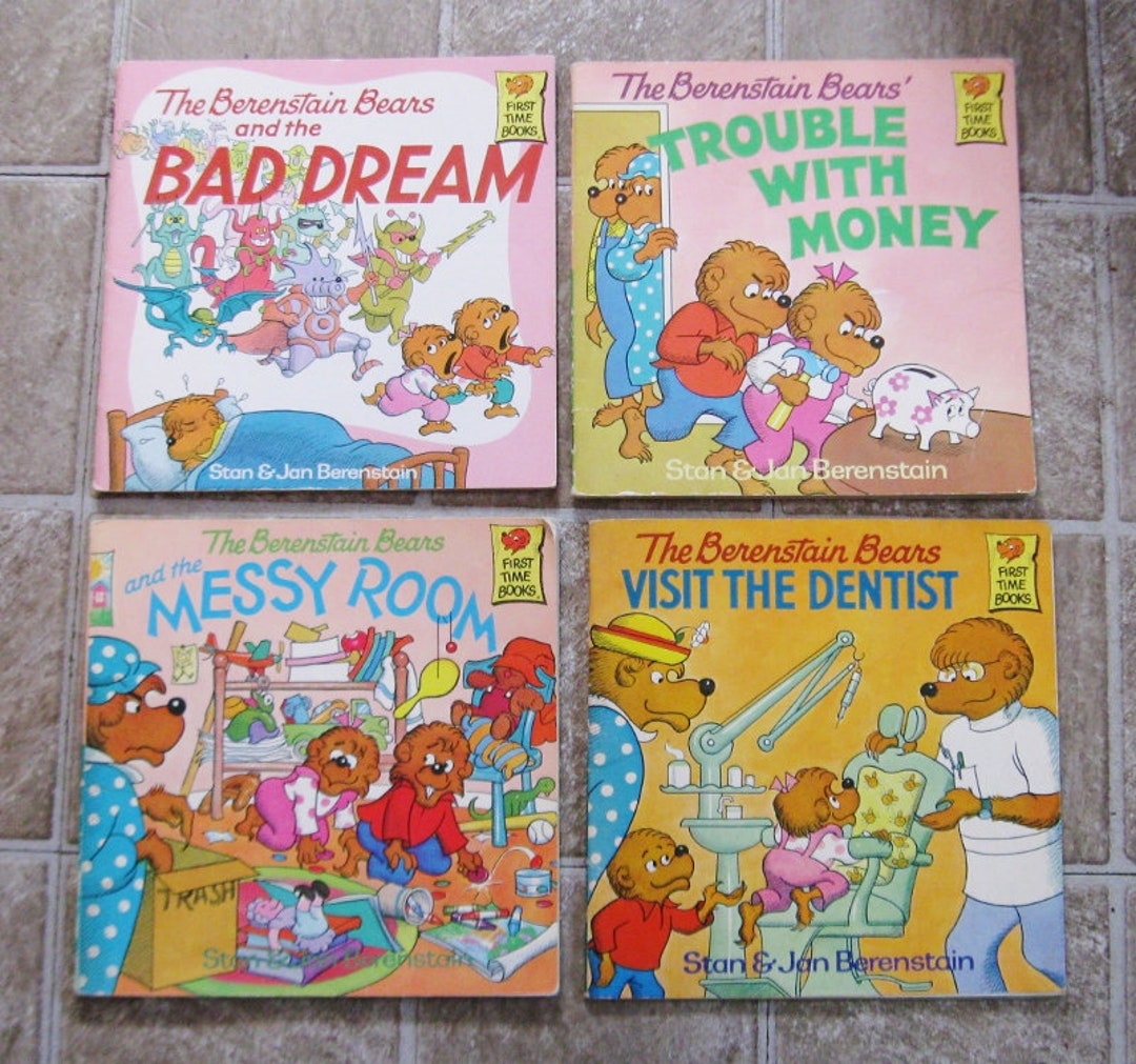 Berenstain Bears Books Set of Four Trouble With Money, Messy Room ...