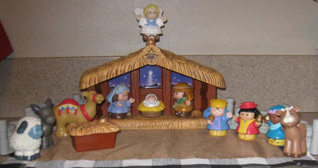 Fisher Price Little People Deluxe Christmas Story - Nativity Set With ...