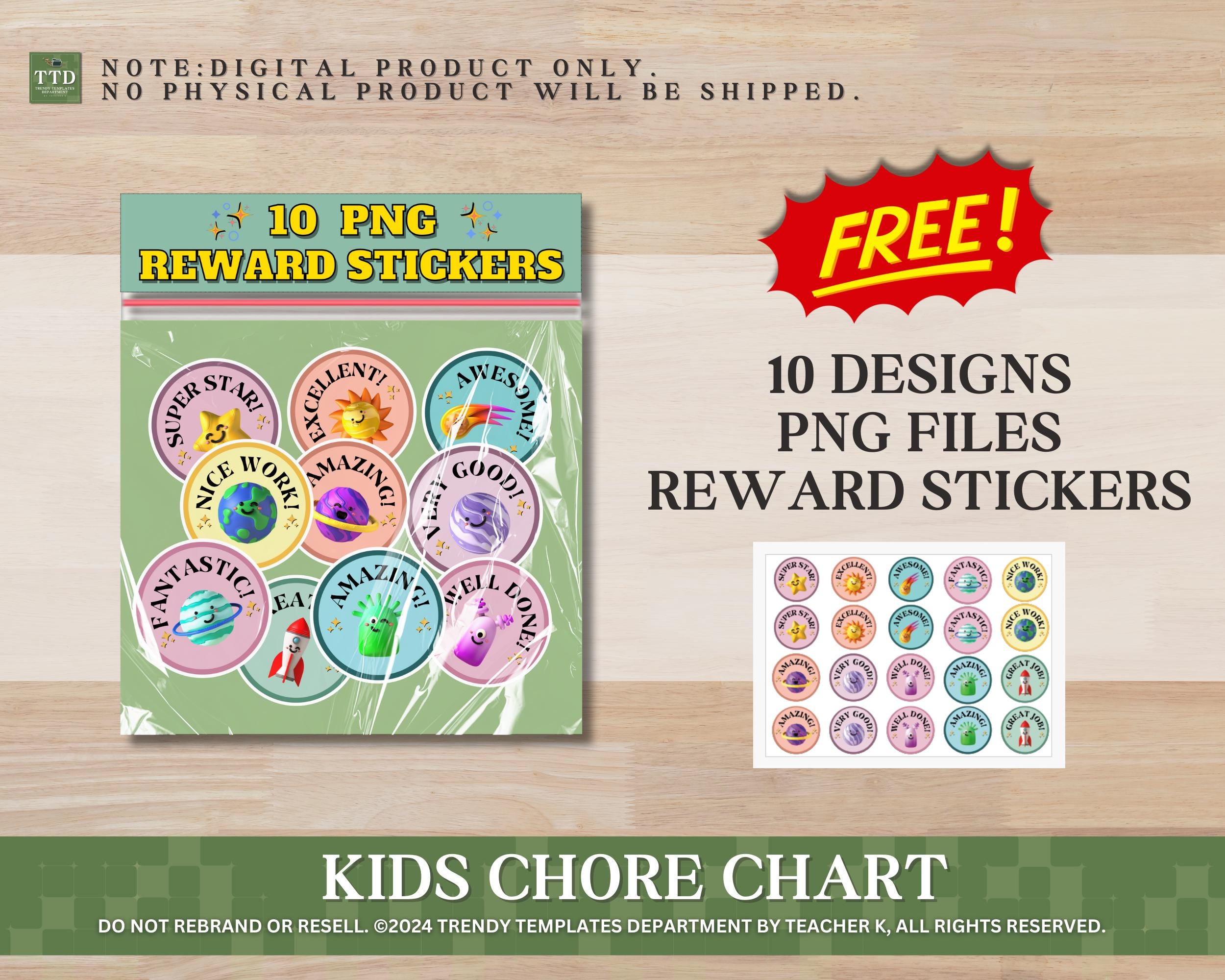 Editable Chore Chart Printable for Kids Weekly Cleaning Checklist and ...